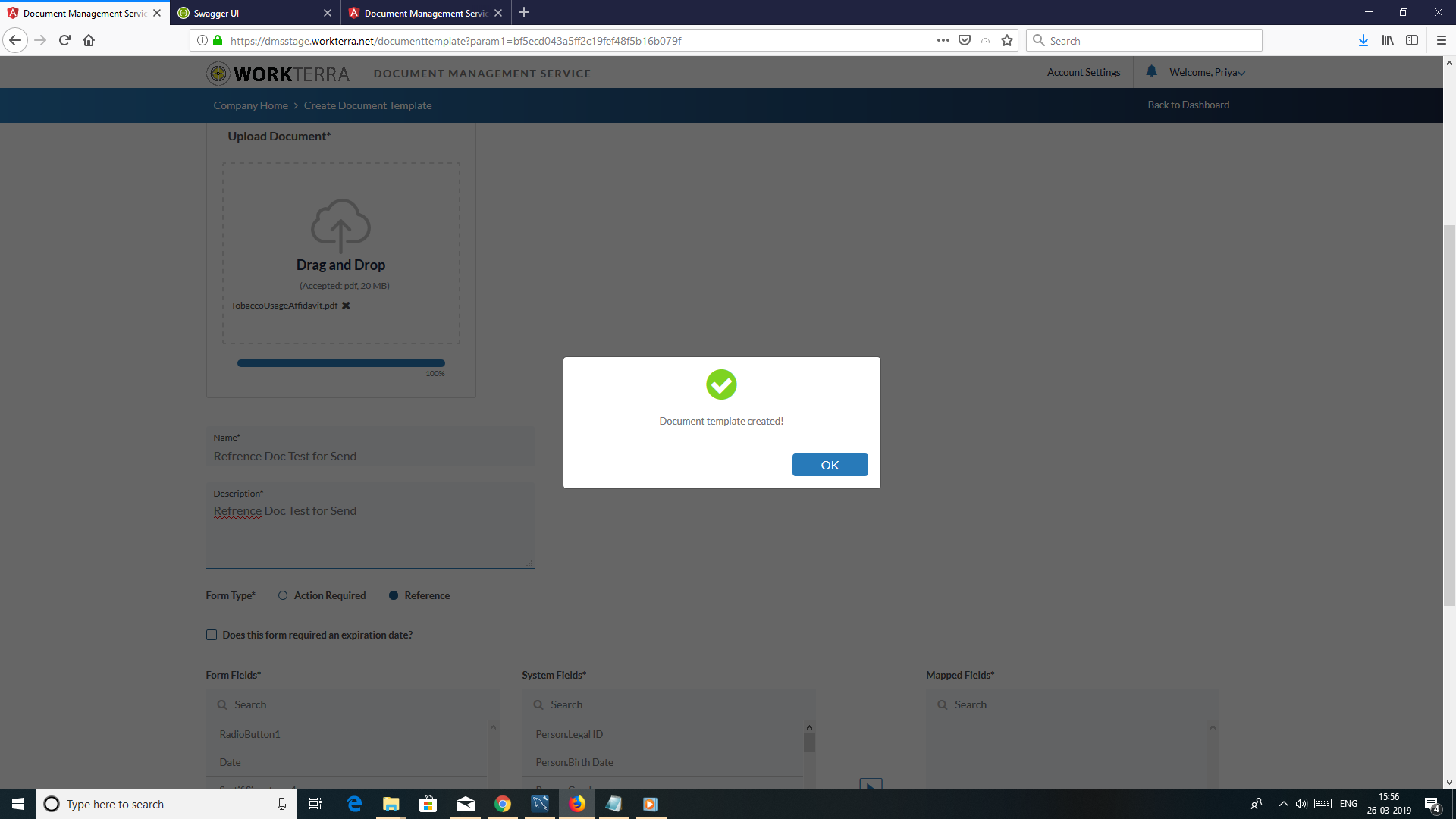 Dms 979 Dms Send Forms Not Getting Send Workterra Jira